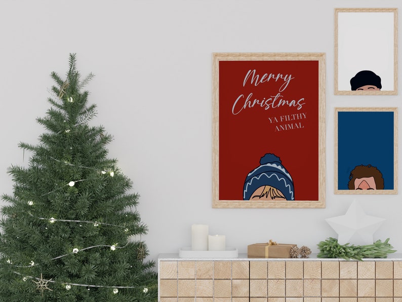 Home Alone Set of 3 Christmas Prints, Colourful Funny Xmas Poster ...
