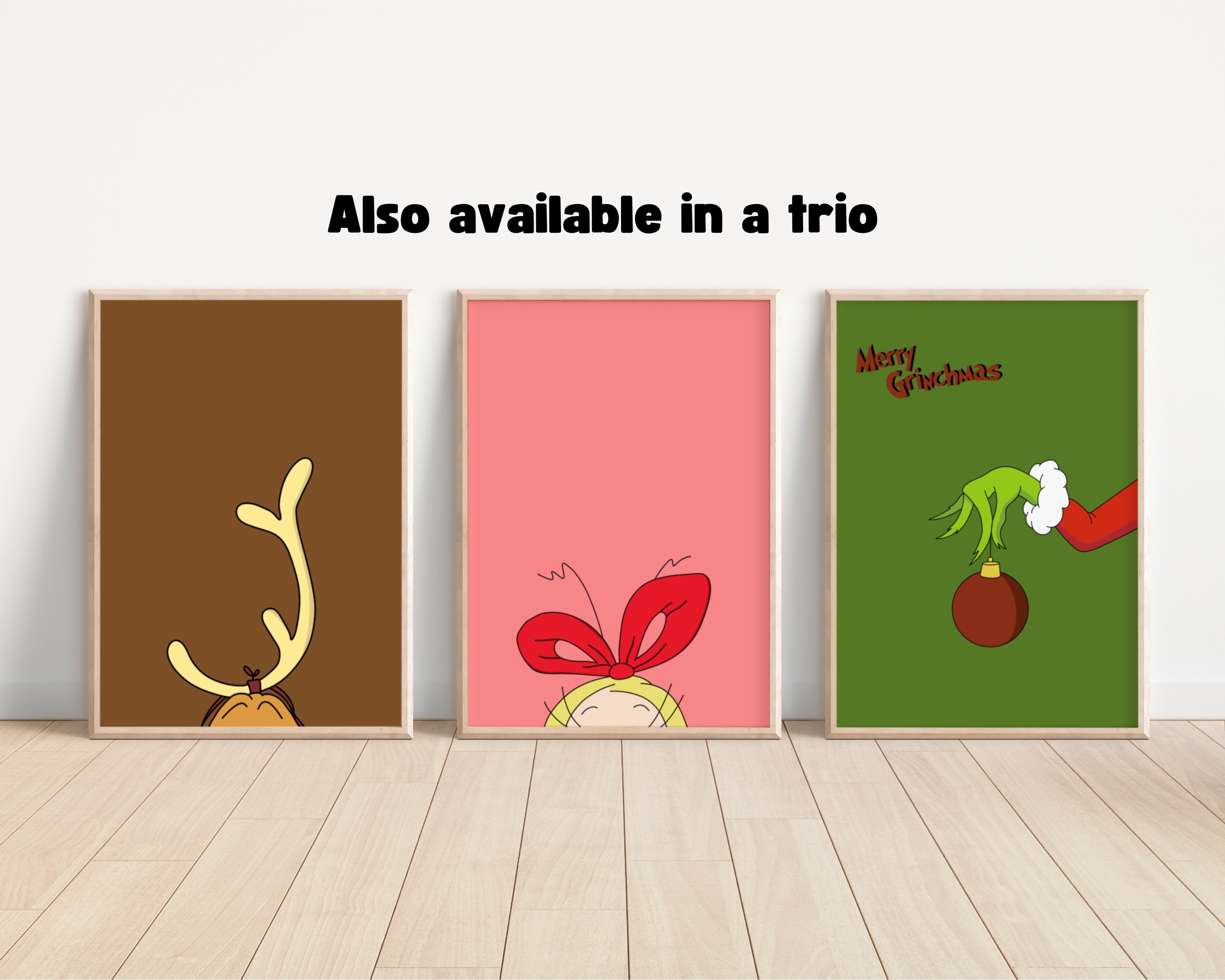 The Grinch Print, Merry Grinchmas, the Grinch Christmas Print, Green ...