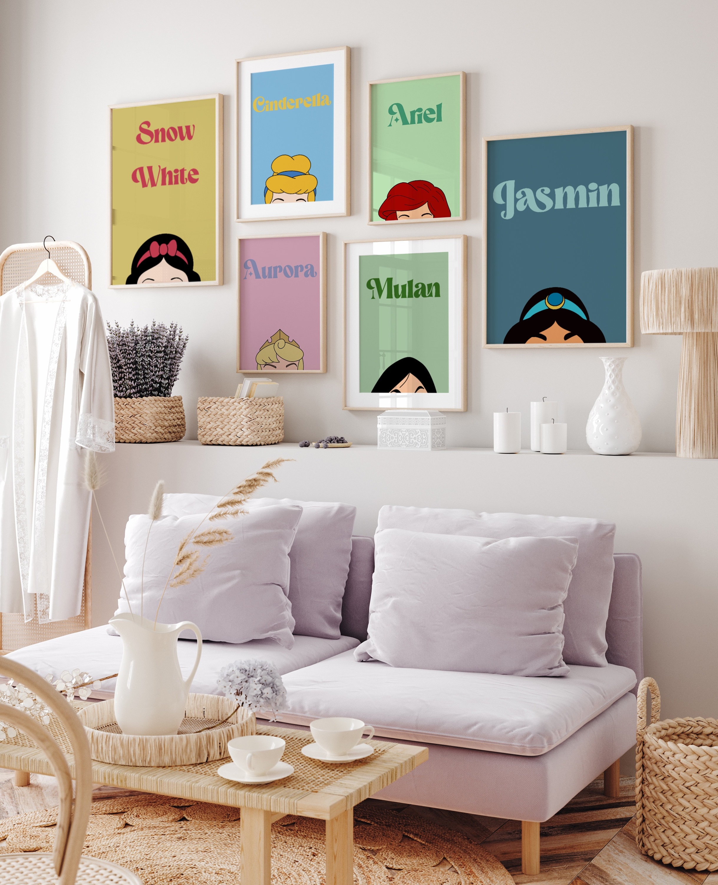 Mulan Print, Mulan Movie Poster, Princess Wall Print, Girls Bedroom ...