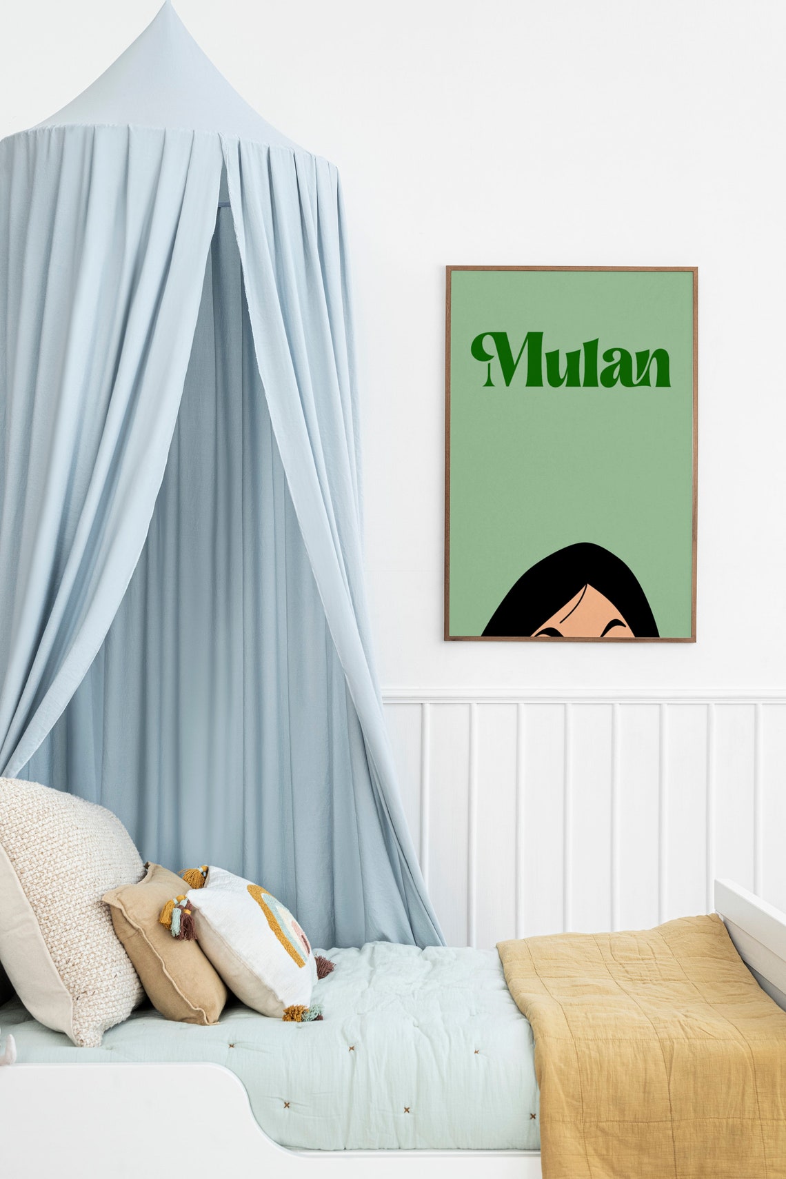 Mulan Print, Mulan Movie Poster, Princess Wall Print, Girls Bedroom ...