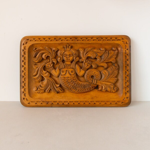 Carved Wood Mermaid - Etsy