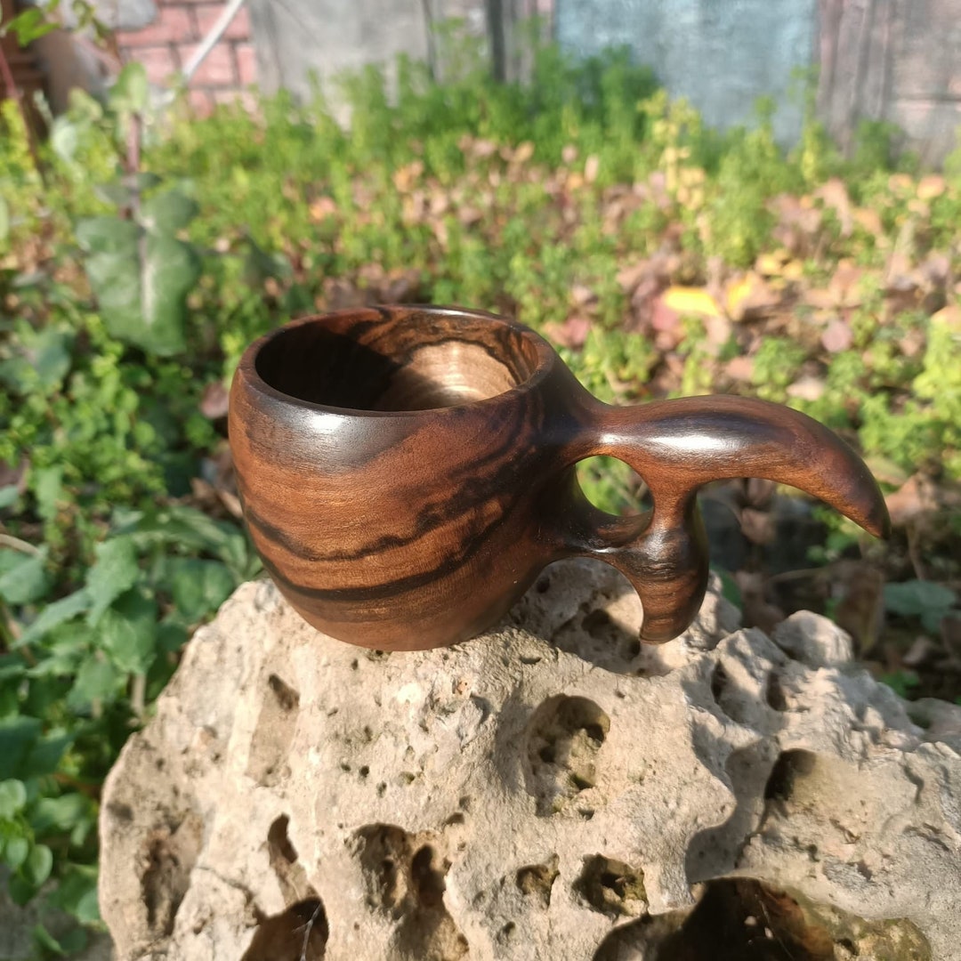 Handcarved Wood Kuksa, Bushcraft Mug , Wood Carving, Travel Cup, Kuksa ...