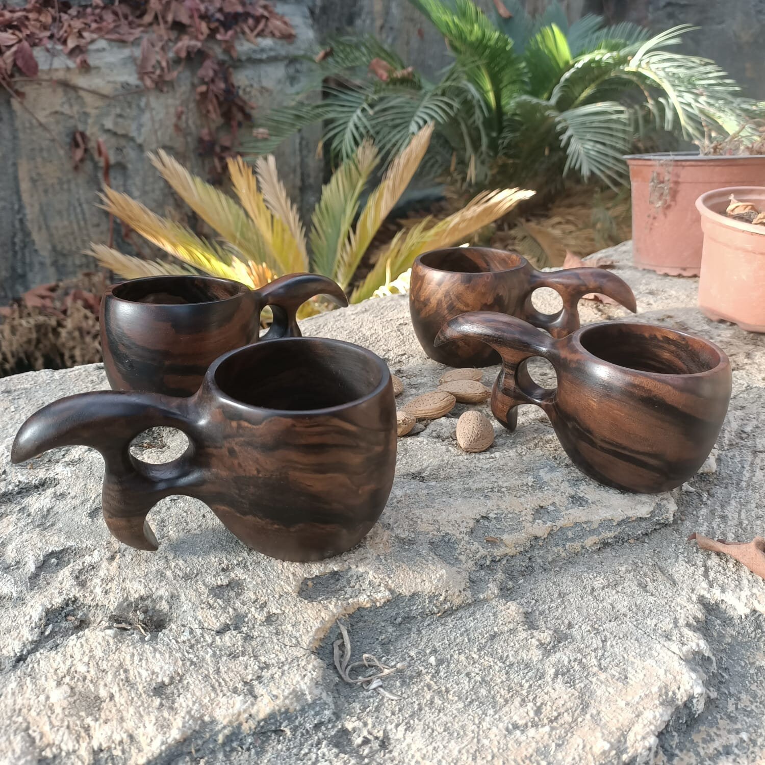 Handcarved Wood Kuksa, Bushcraft Mug , Wood Carving, Travel Cup, Kuksa ...