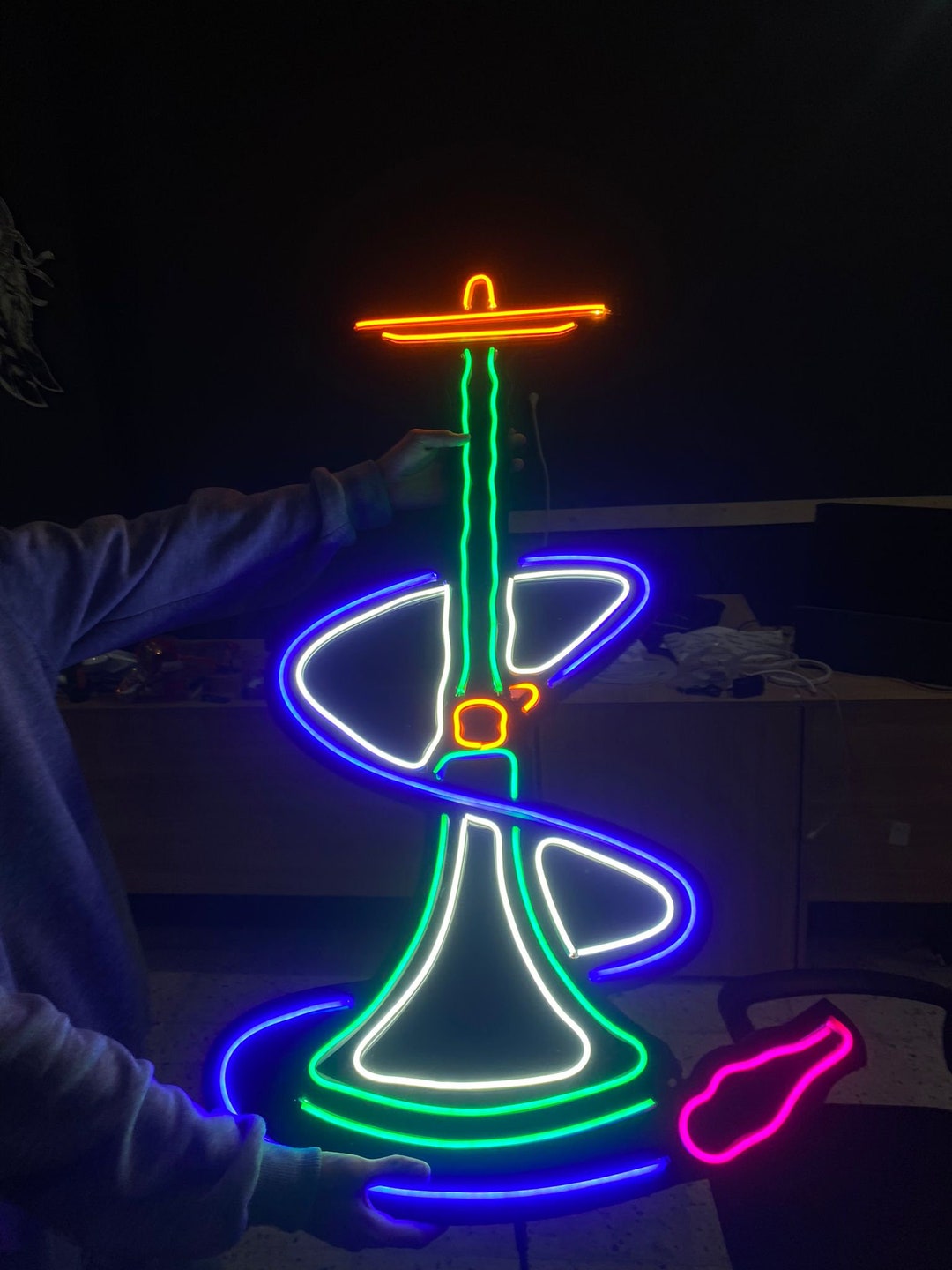 Hookah Neon Table - Etsy
