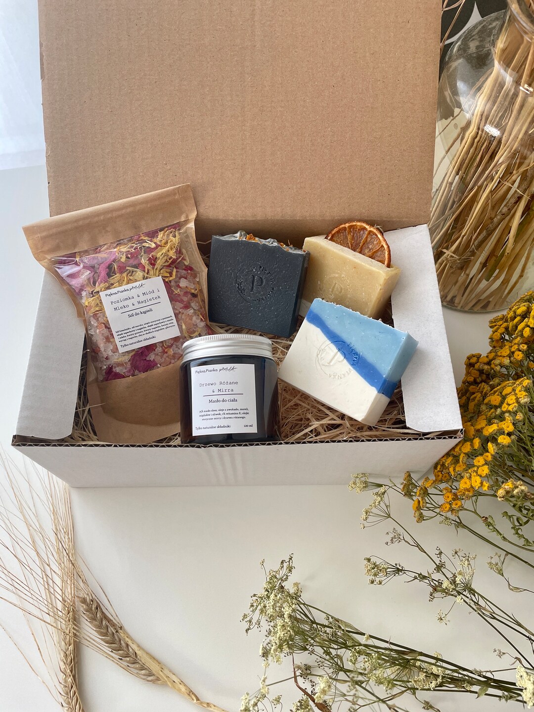 Natural Soap Gift Box - Handmade Soap Gift -bath Gifts - Self Care Box ...