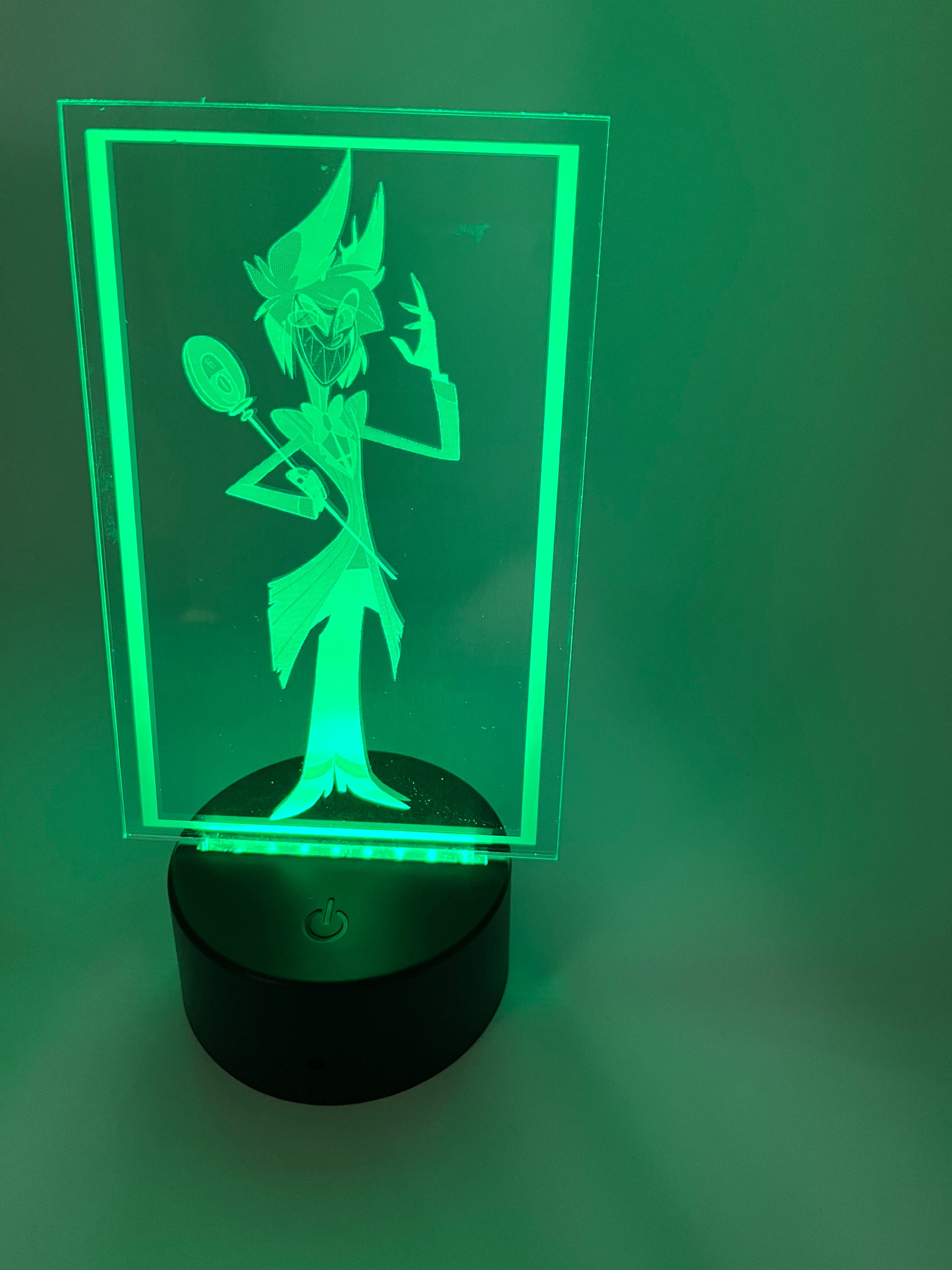 Hazbin Hotel Alastor Light up Display Stand With Remote Control - Etsy
