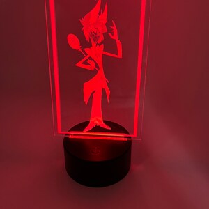 Hazbin Hotel Alastor Light up Display Stand With Remote Control - Etsy