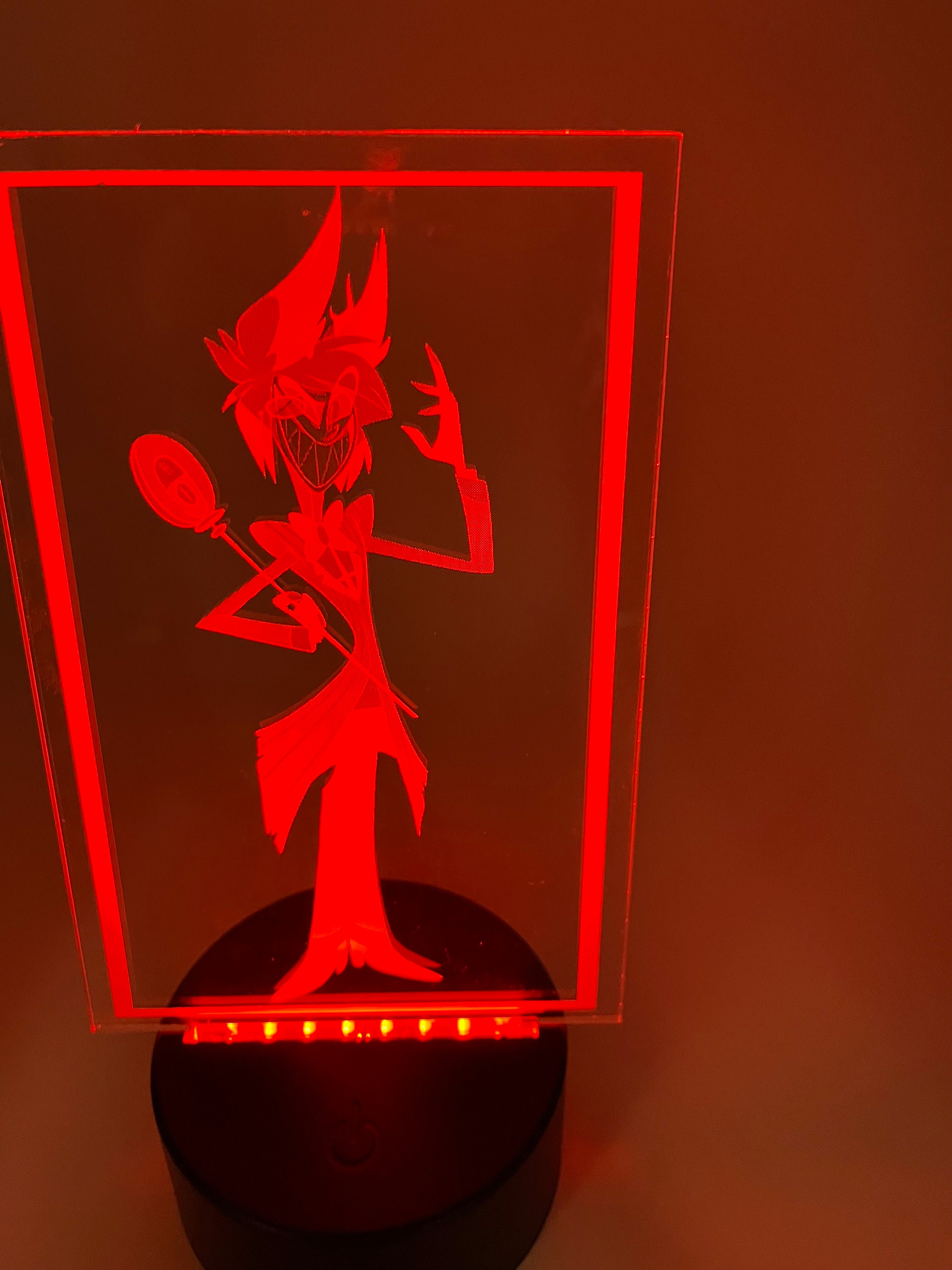 Hazbin Hotel Alastor Light up Display Stand With Remote Control - Etsy