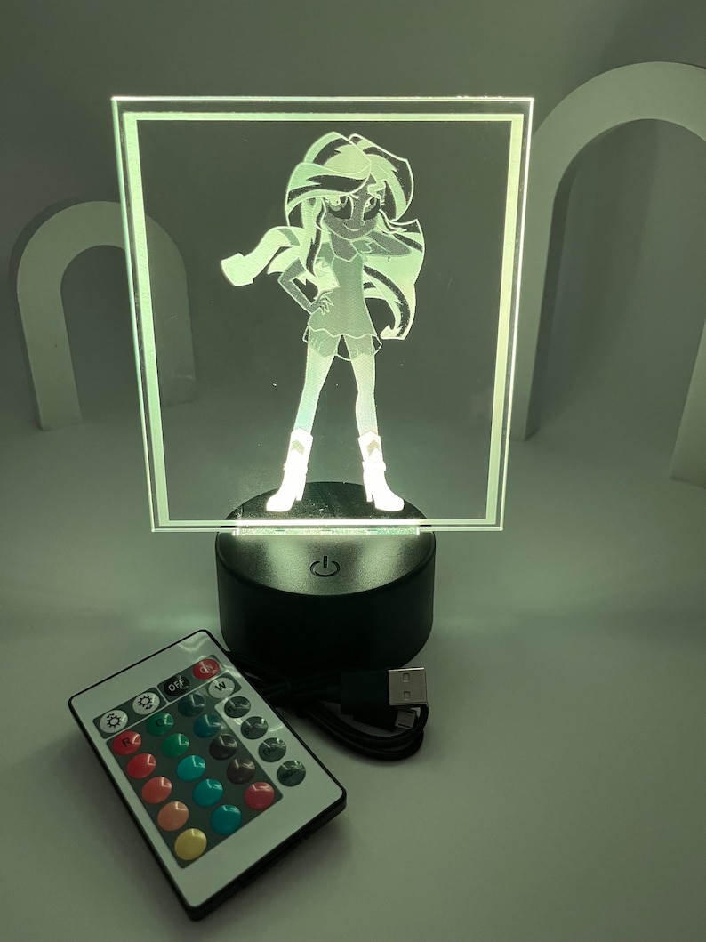 Sunset Shimmer My Little Pony Equestria Girls Light up Display Stand ...