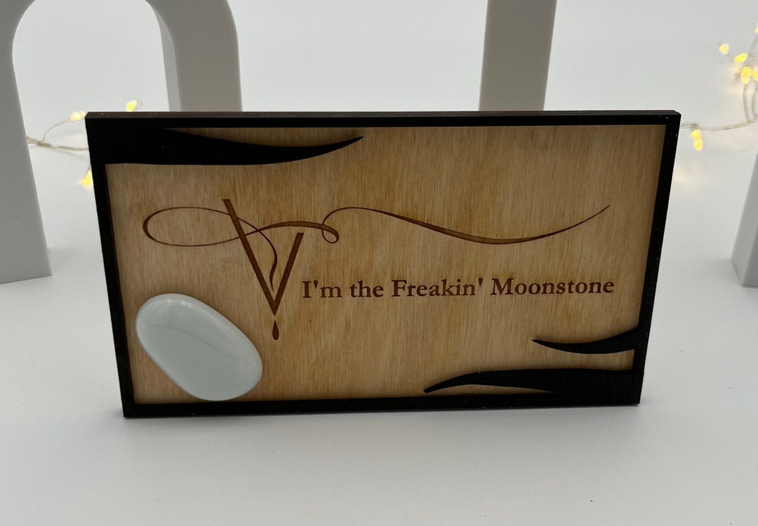 Vampire Diaries Moonstone Quote Decor Item Engraved Wood Design ...