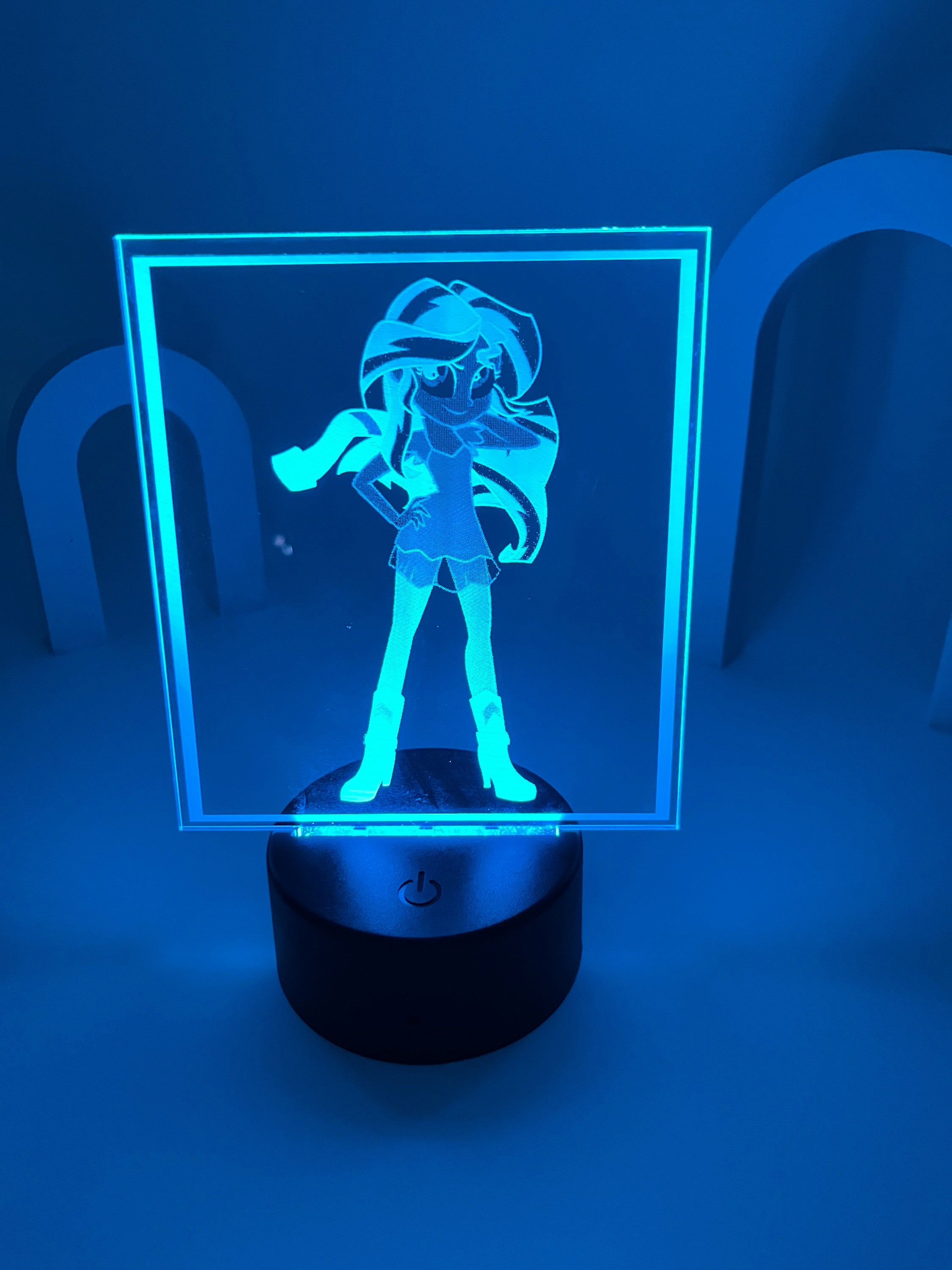 Sunset Shimmer My Little Pony Equestria Girls Light up Display Stand ...