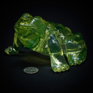 Vaseline Glass Bullfrog Vintage Yellow Uranium Glass - Etsy