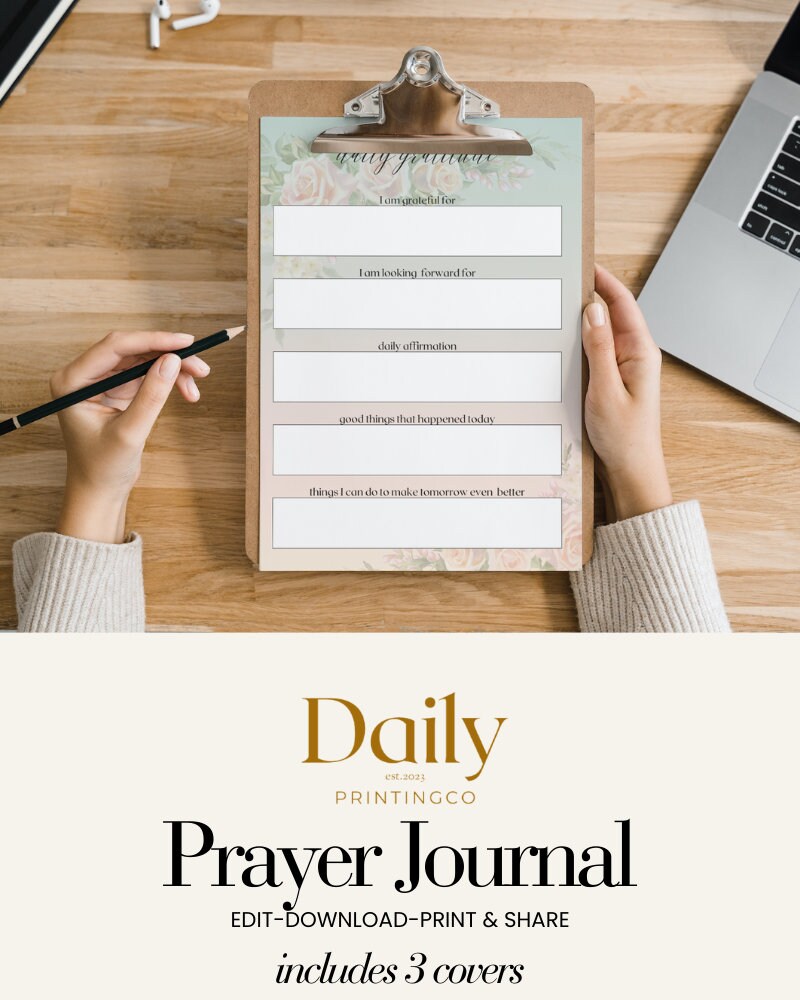 Prayer Journal, Prayer Planner, Prayer Templates, Bible Study Templates ...