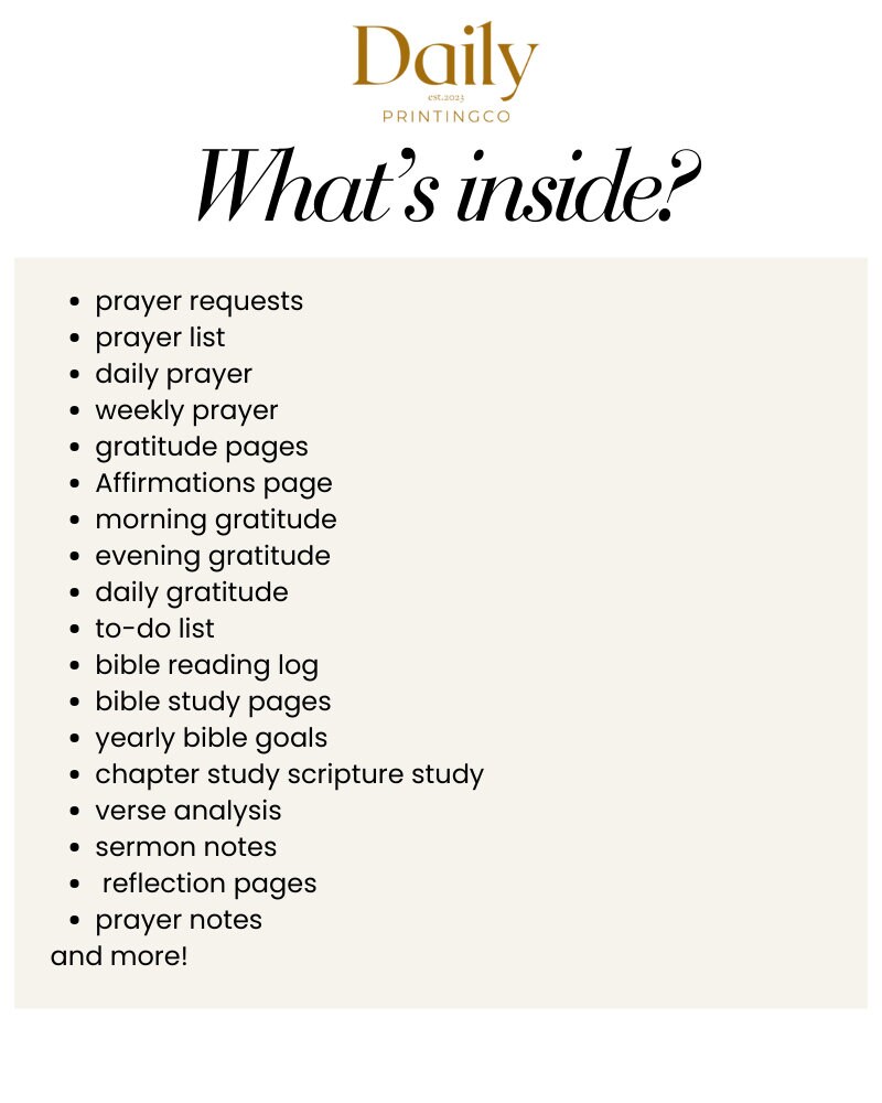 Prayer Journal, Prayer Planner, Prayer Templates, Bible Study Templates ...