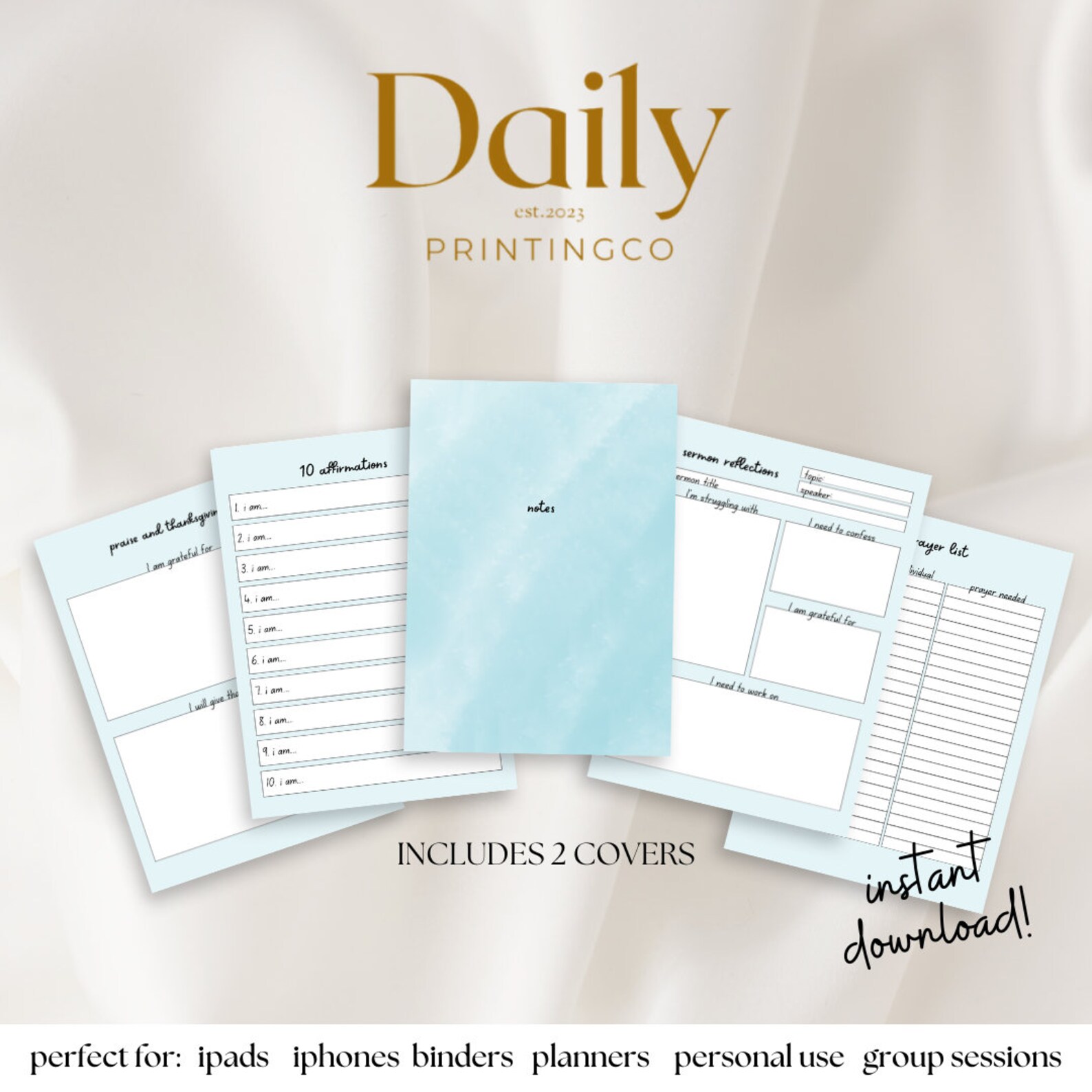 Printable Prayer Journal, Printable Bible Study Pages, Printable Bible ...