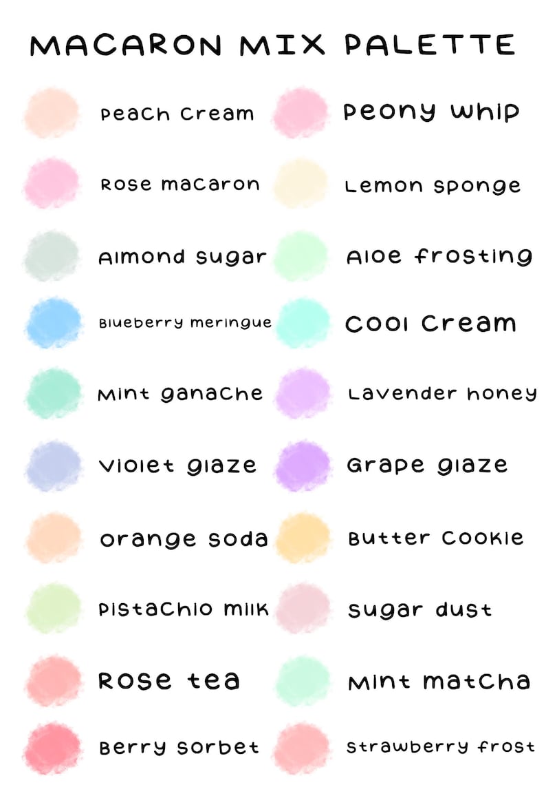 Procreate Color Palette Bundle: Candy Shop Theme 60 Swatches (digital ...