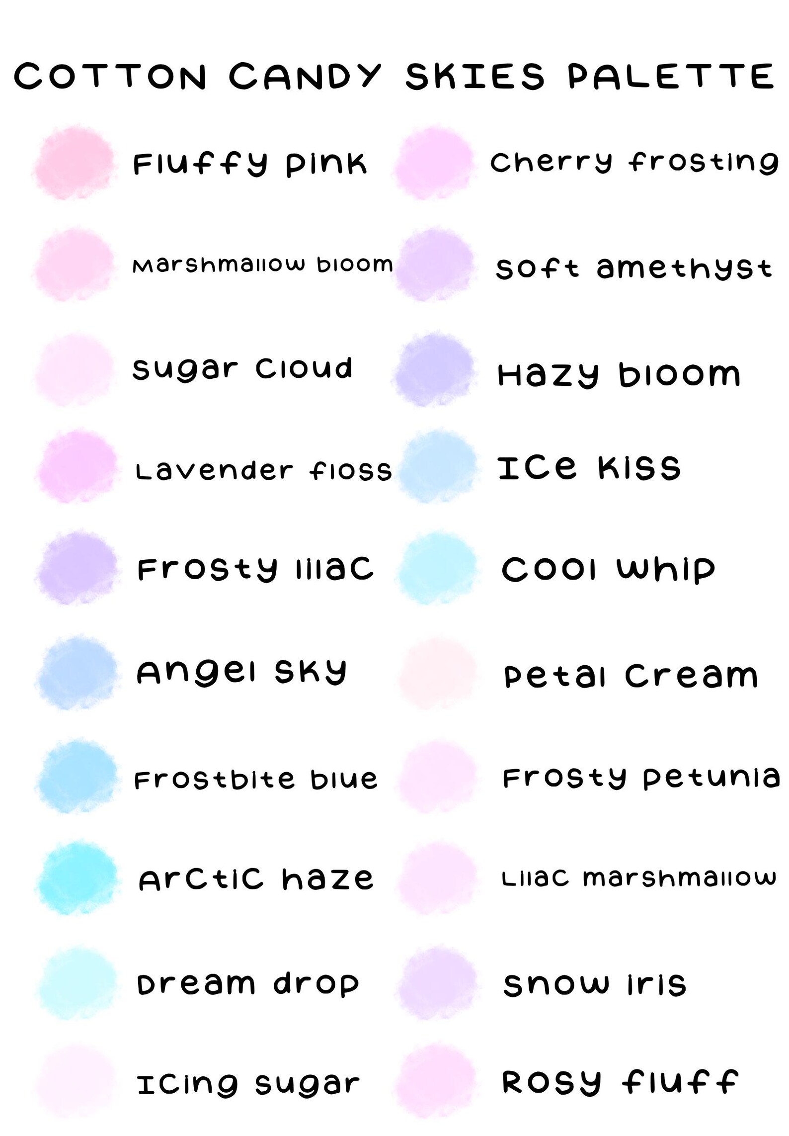 Candy Shop Color Palette Bundle 60 Swatches for Procreate Digital Art ...