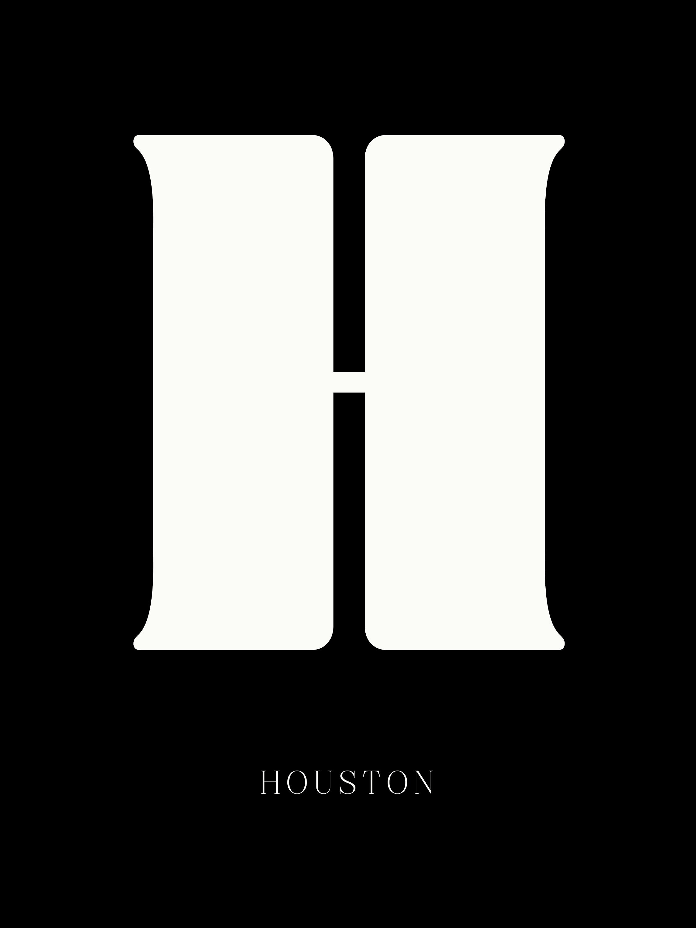 Modern Houston City Digital Print (instant Download) - Etsy