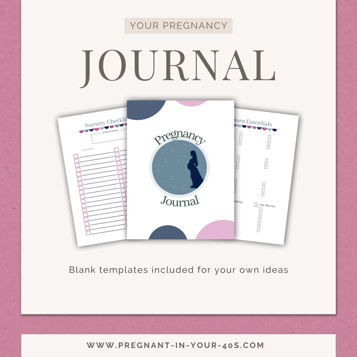 Pregnancy Diary, Expecting Mothers Journal, Pregnancy Journal, Keep ...