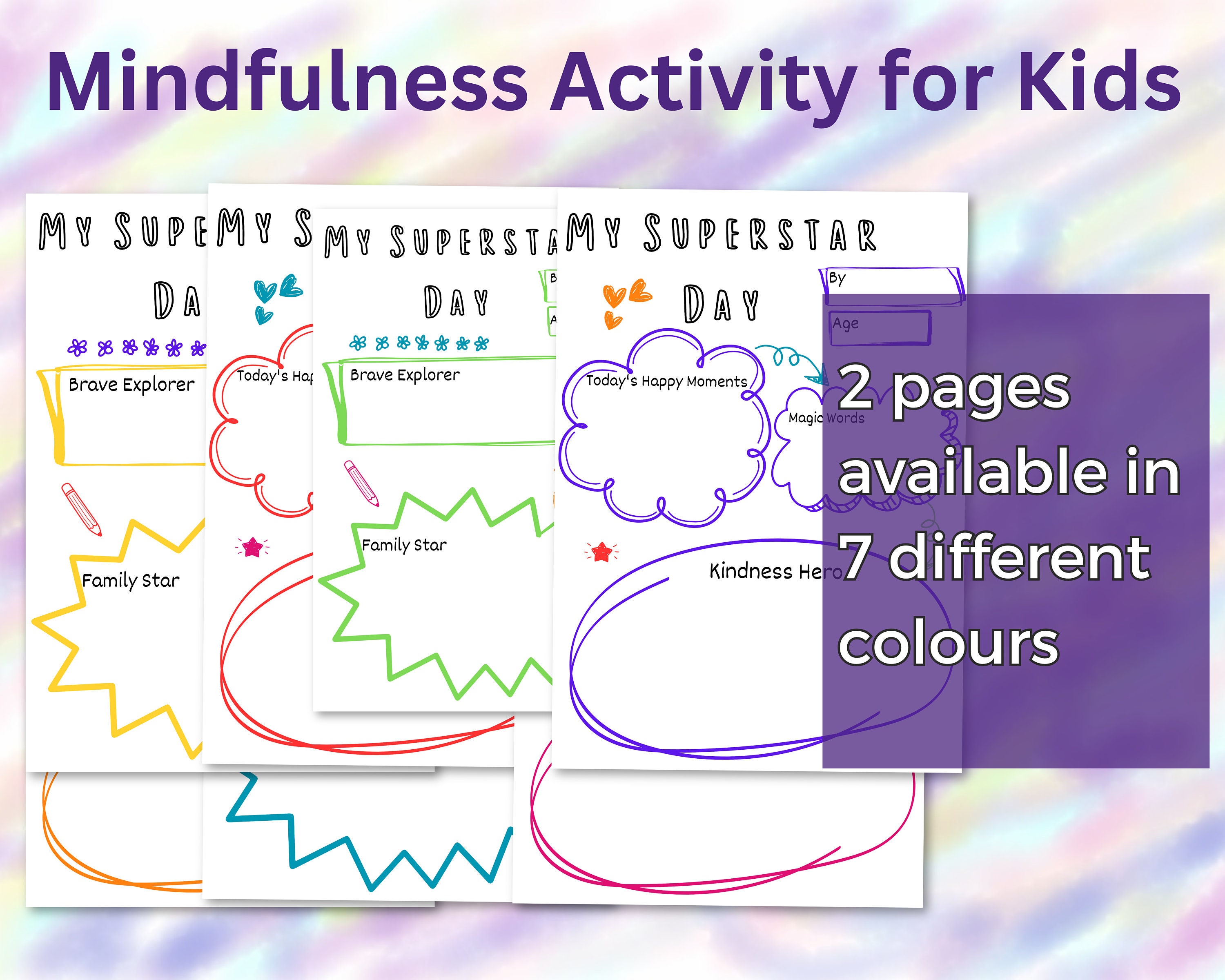 Printable Kids Daily Wins Journal - Mindfulness & Gratitude Activity ...