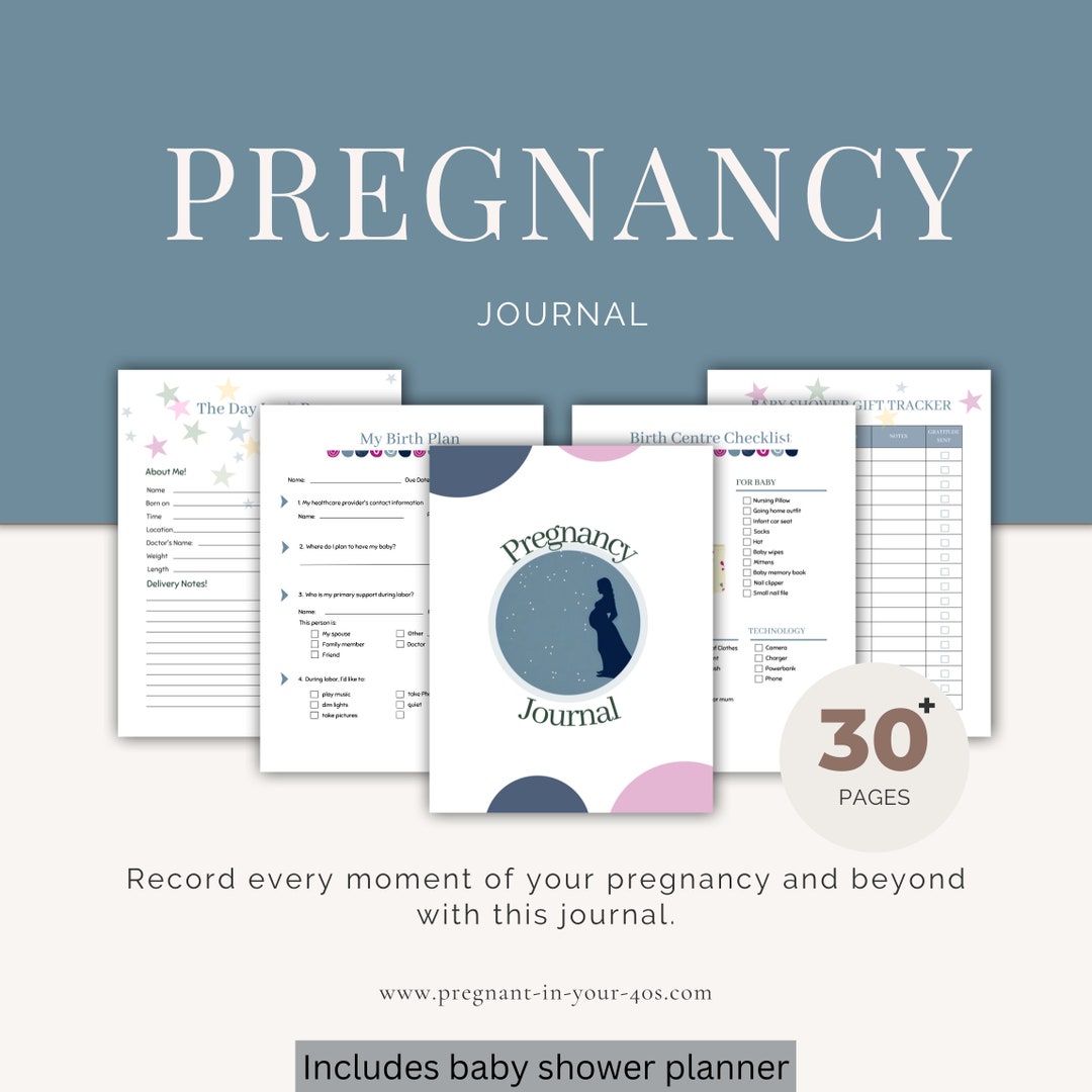 Pregnancy Diary, Expecting Mothers Journal, Pregnancy Journal, Keep ...