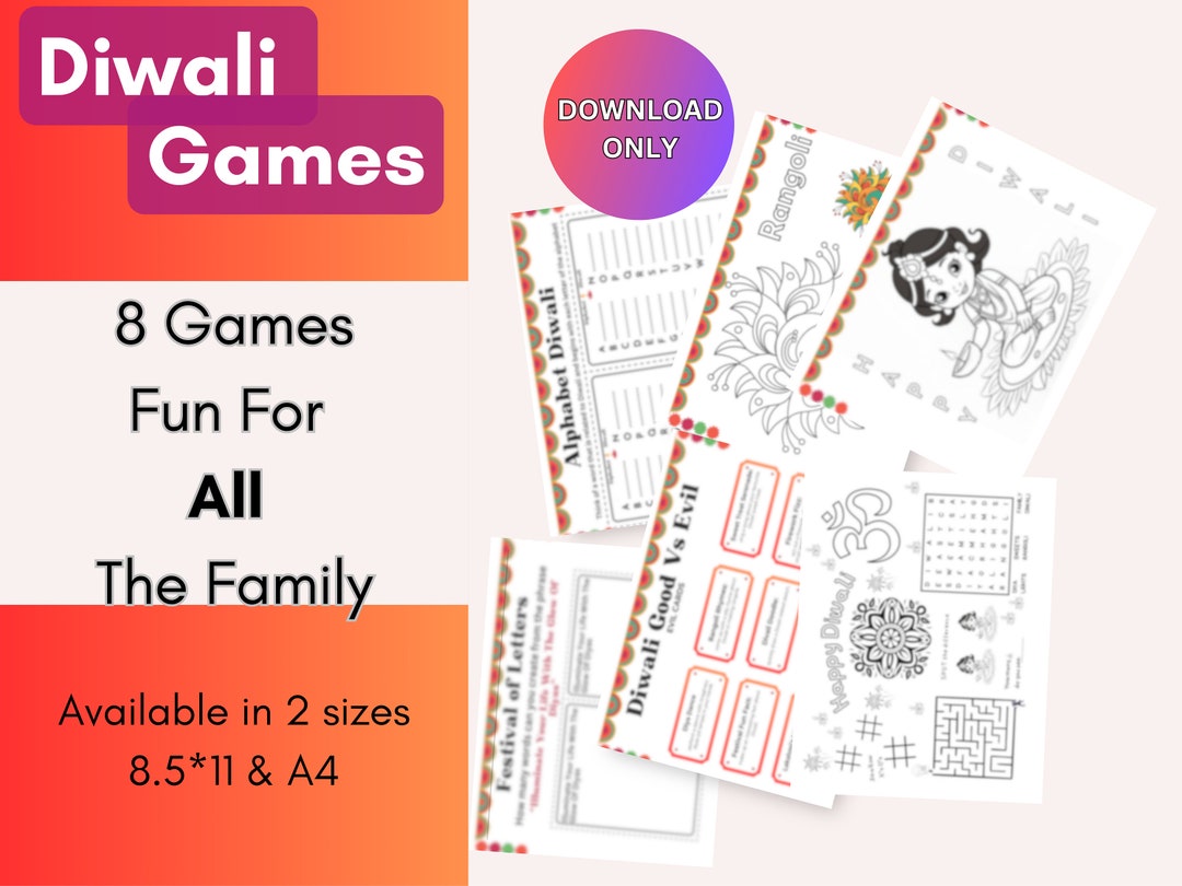 Diwali Games, Diwali Family Games, Diwali Printable Games & Activities ...