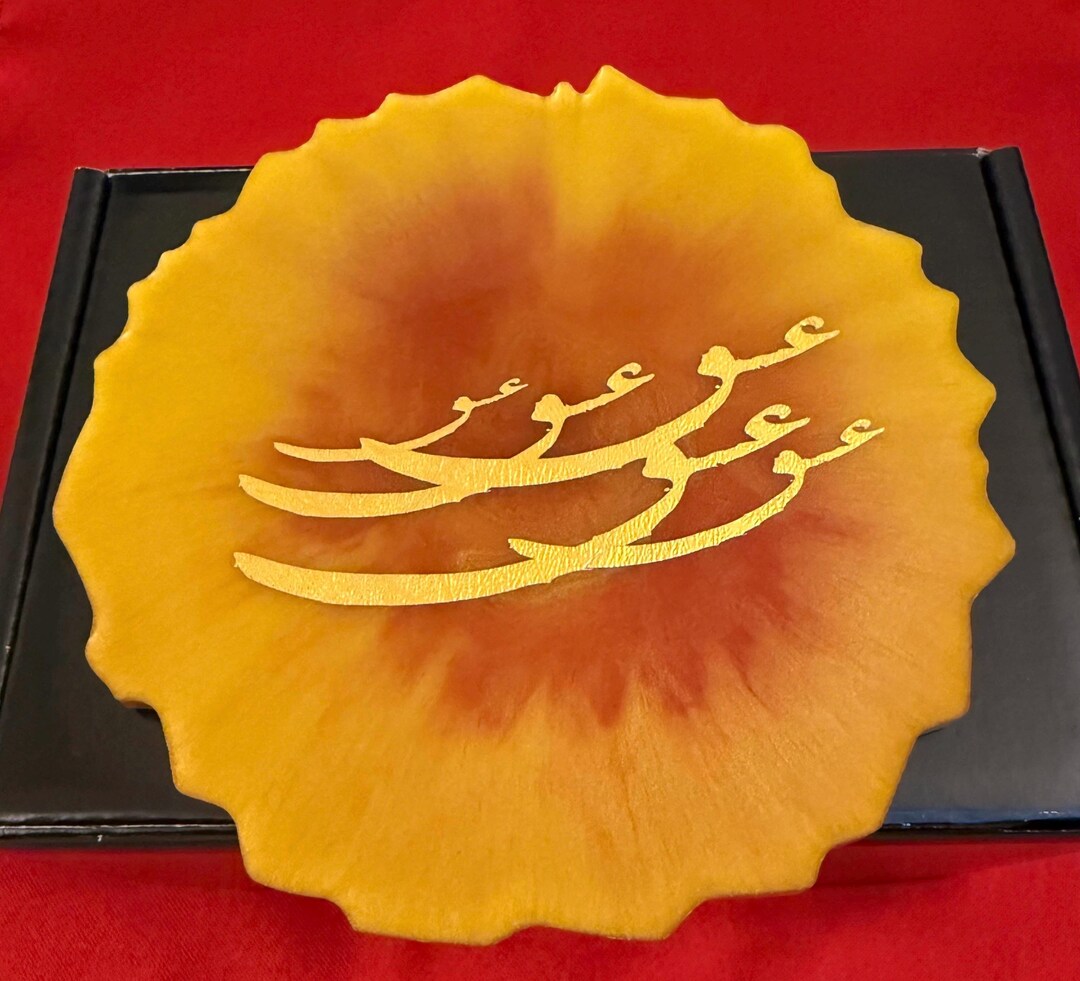 Eshgh Love Candle Gift Set: Wooden Lid & Epoxy Resin Design - Etsy