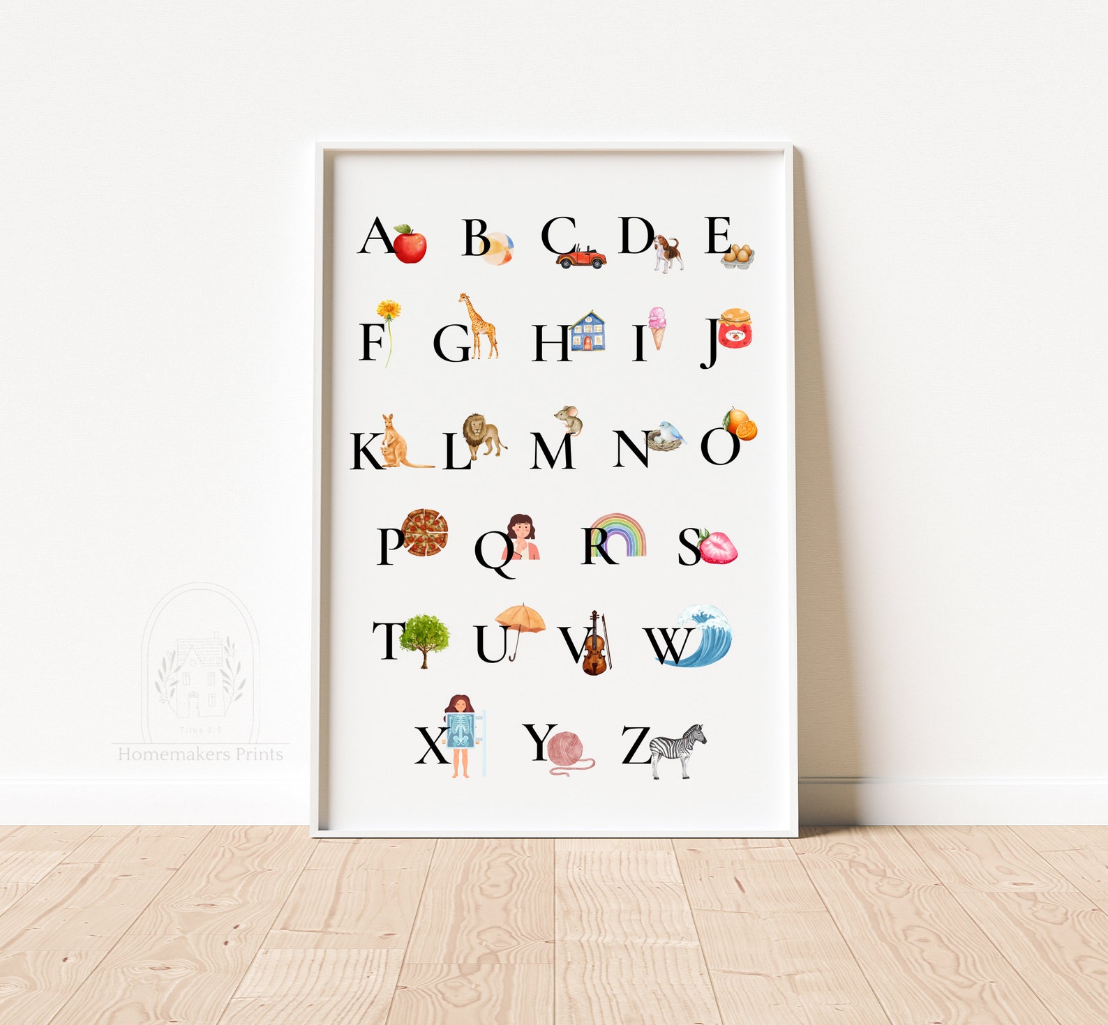 Printable Alphabet Poster, ABC Poster for Classroom, ABC Print ...