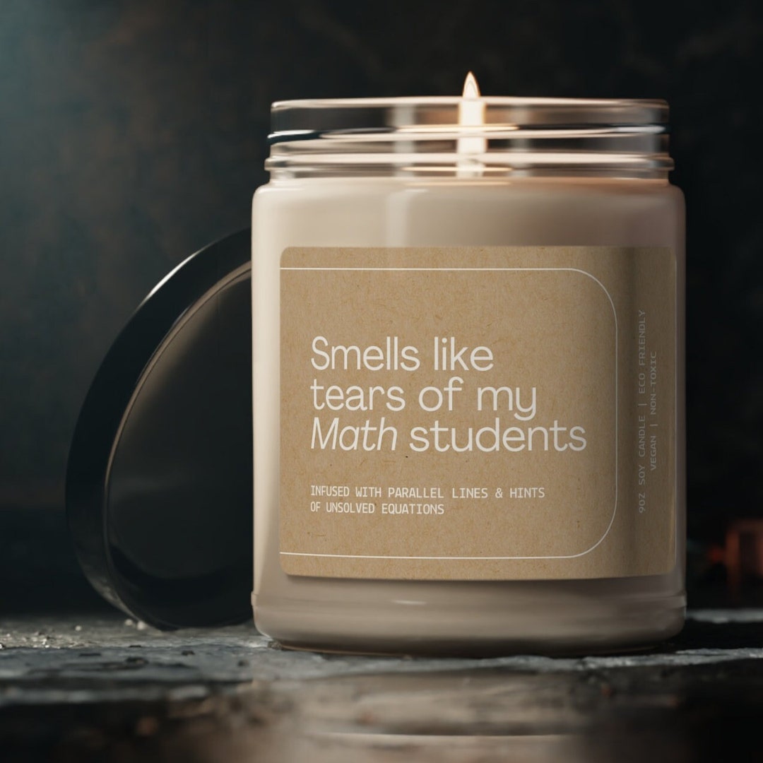 Math Teacher Gifts, New Teacher Gift, MATH GIFTS, Math Candle, Math ...
