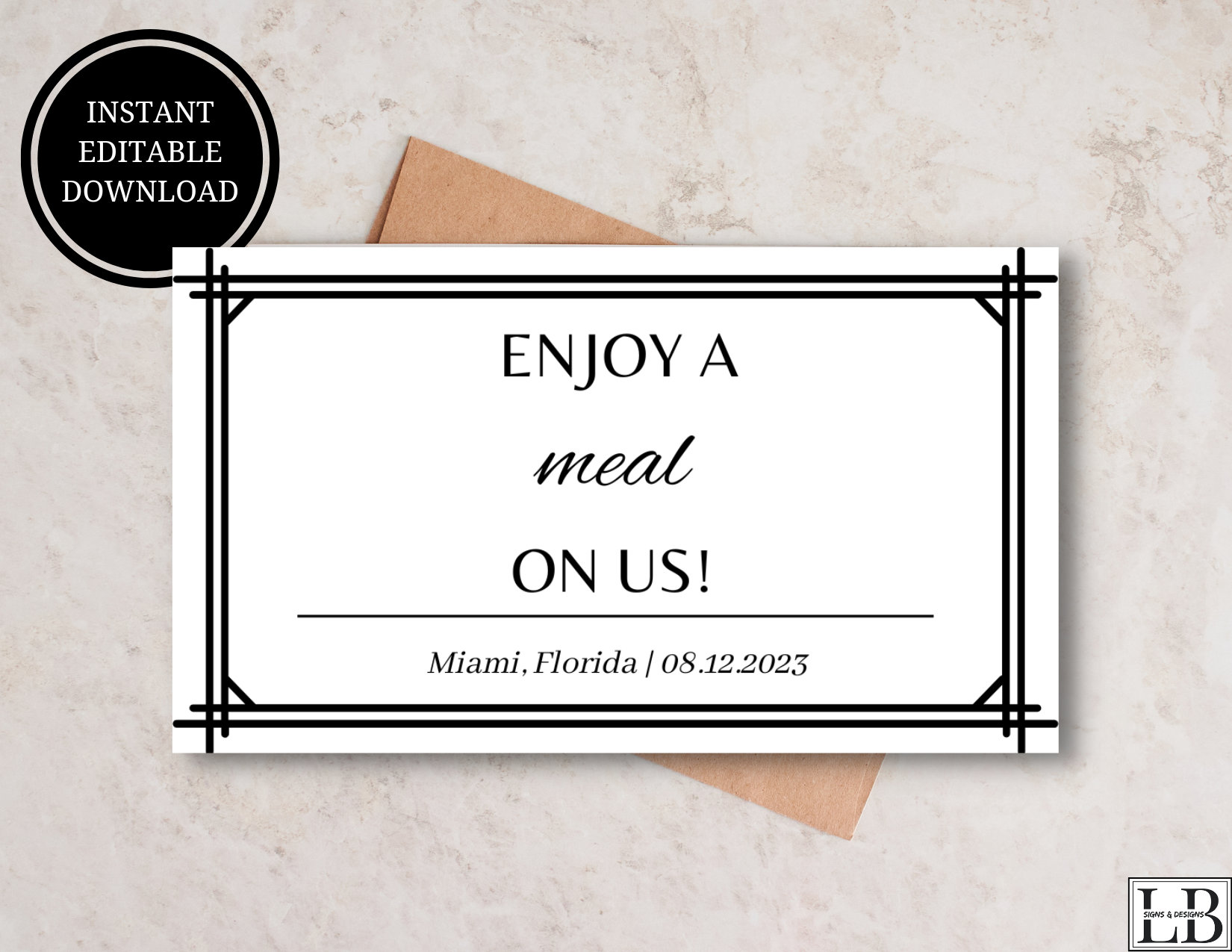 Meal Ticket Template 2 Instant Download Printable Meal Etsy Meal Ticket Template 2 Instant Download Printable Meal Etsy