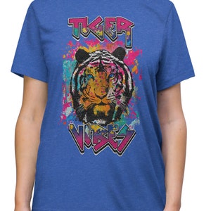 Tiger Bives Splash Color Fun Digital Sublimation DTF DTG Print PNG File ...