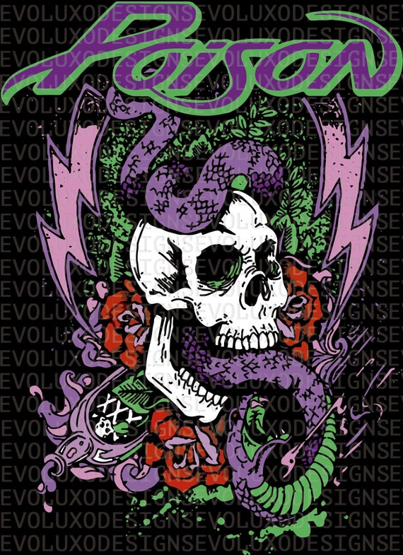 Poison Band Skull