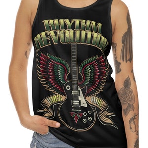 Rhythm Revolution Guitar Revolution Wear Design Shirttee Digital ...