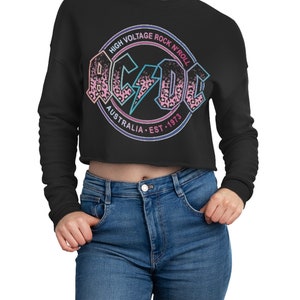 ACDC Distressed Pink Leopard Pattern T Shirt Logo Design PNG Rock Band ...