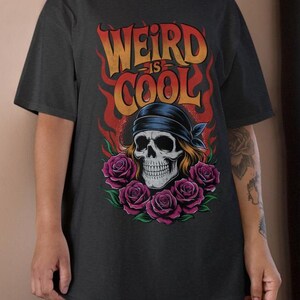 Weird is Cool Digital Sublimation DTF DTG Print PNG File Rocker Vibe ...