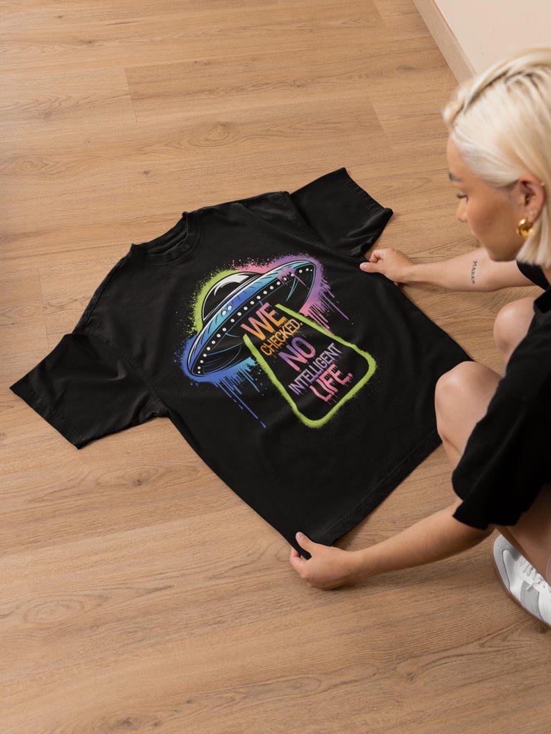 We Checked No Intelligent Life Alien PNG - Etsy