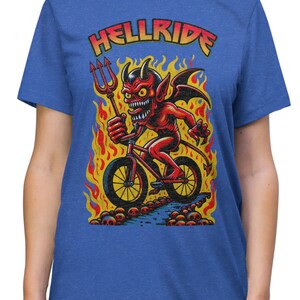 Hellride Tee Art Digital Sublimation DTF DTG Print PNG Filet Shirt Tattoo Apparel Distressed ...