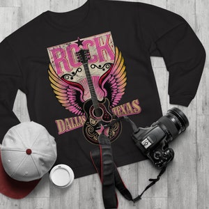 Dallas Rock Tee Texas Musician Fashion Guitar Design Shirttee Digital ...
