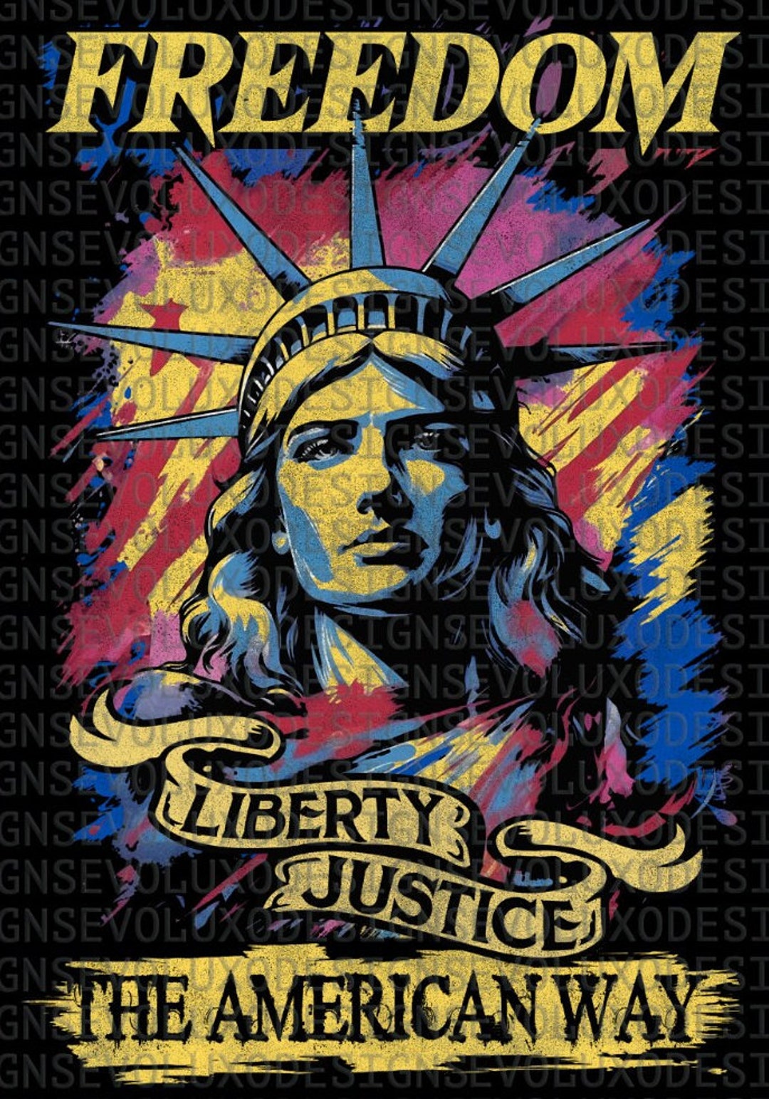 Statue of Liberty Patriotic PNG File: American Freedom Design (digital ...