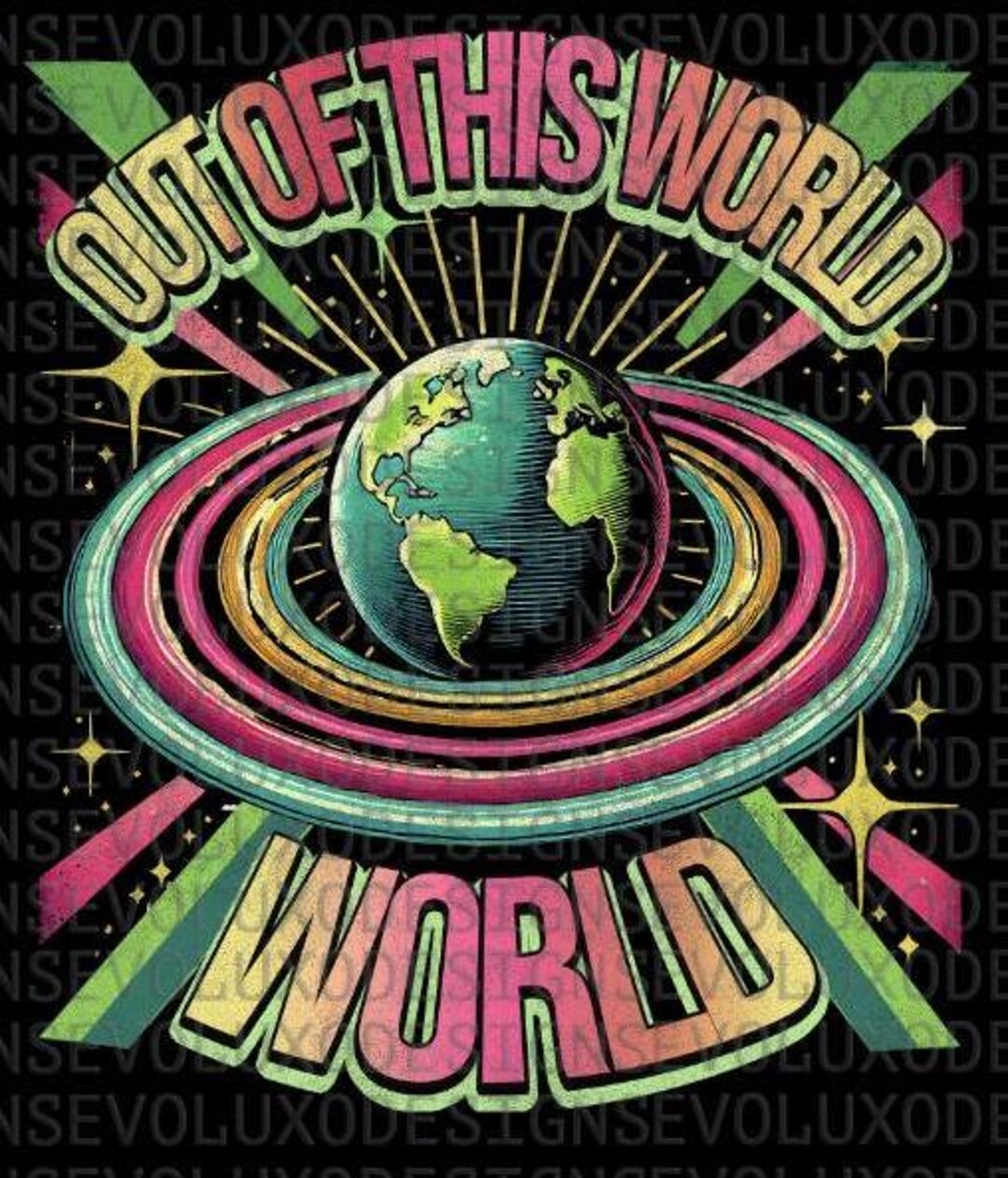 Out of This World Space Galactic Style Cosmic Art Digital Sublimation ...