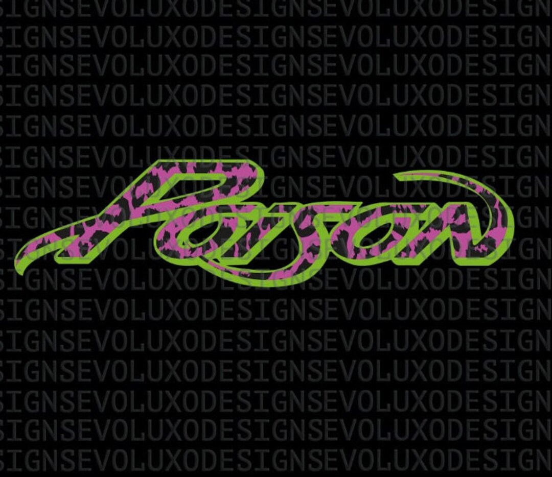Poison Purple Leopard Logo PNG File, 80s Rock Band Design (digital ...