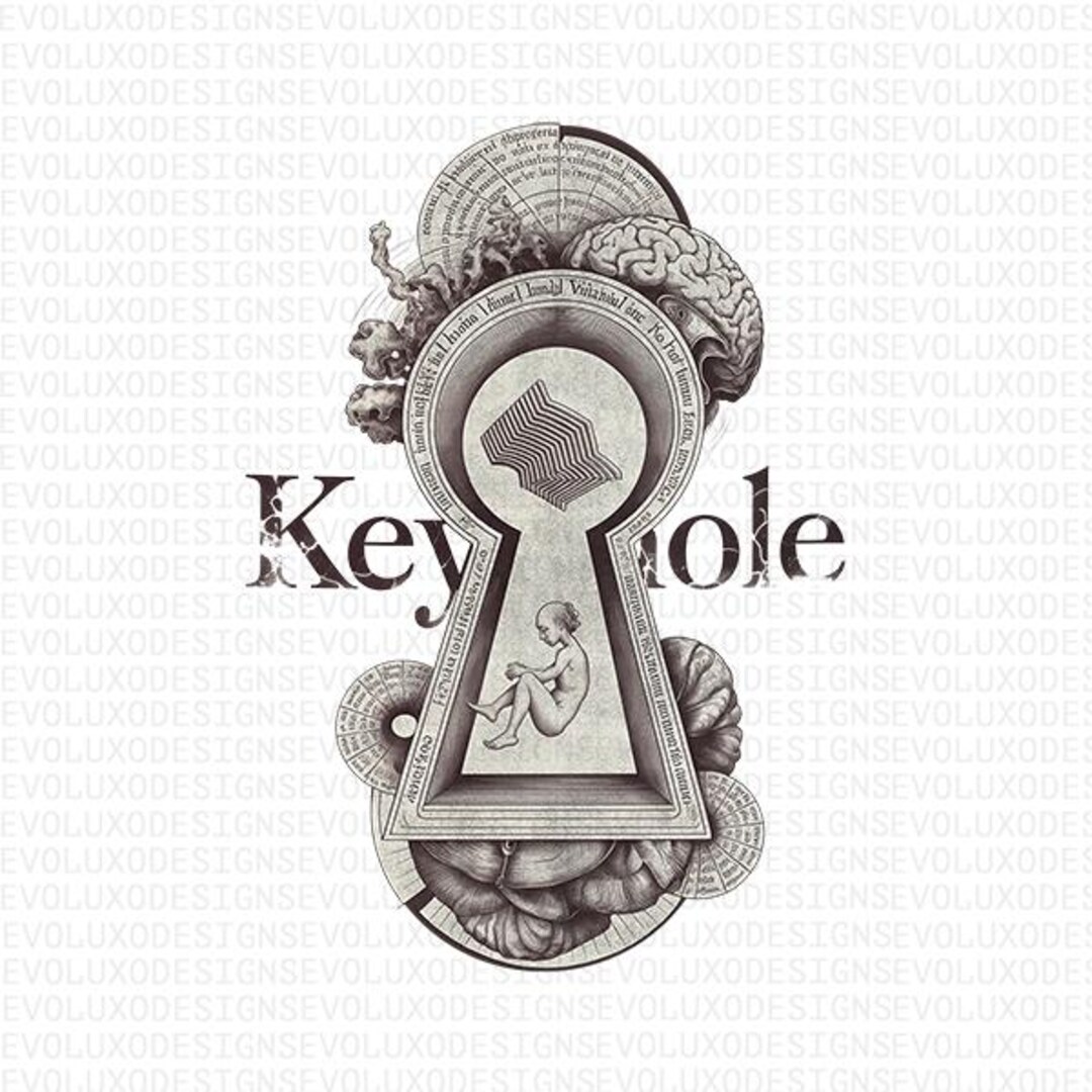 Surreal Keyhole Anatomy PNG: Esoteric Brain Vintage Engraving - Etsy