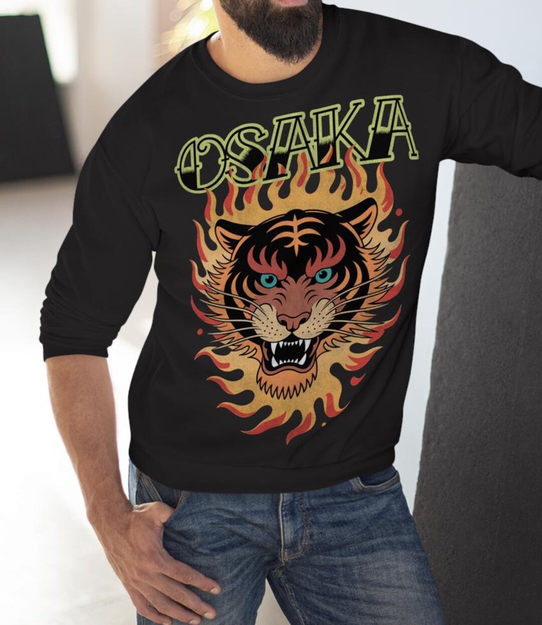 Osaka Tiger Roar Digital Sublimation DTF DTG Print PNG File Tiger ...