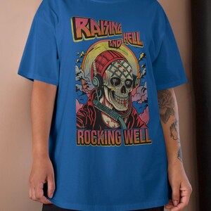 Raising Hell Skull Art - DTF DTG Sublimation PNG (digital Download) - Etsy