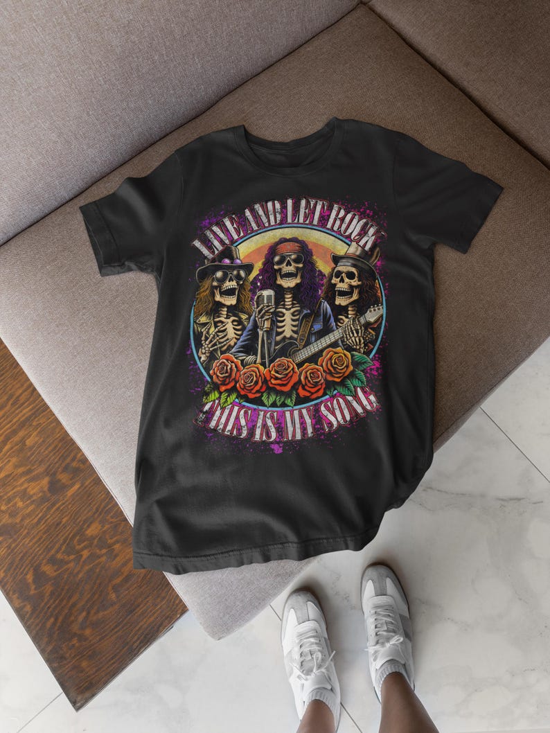 Rock Skeletons PNG • Live and Let Rock Clipart - Etsy