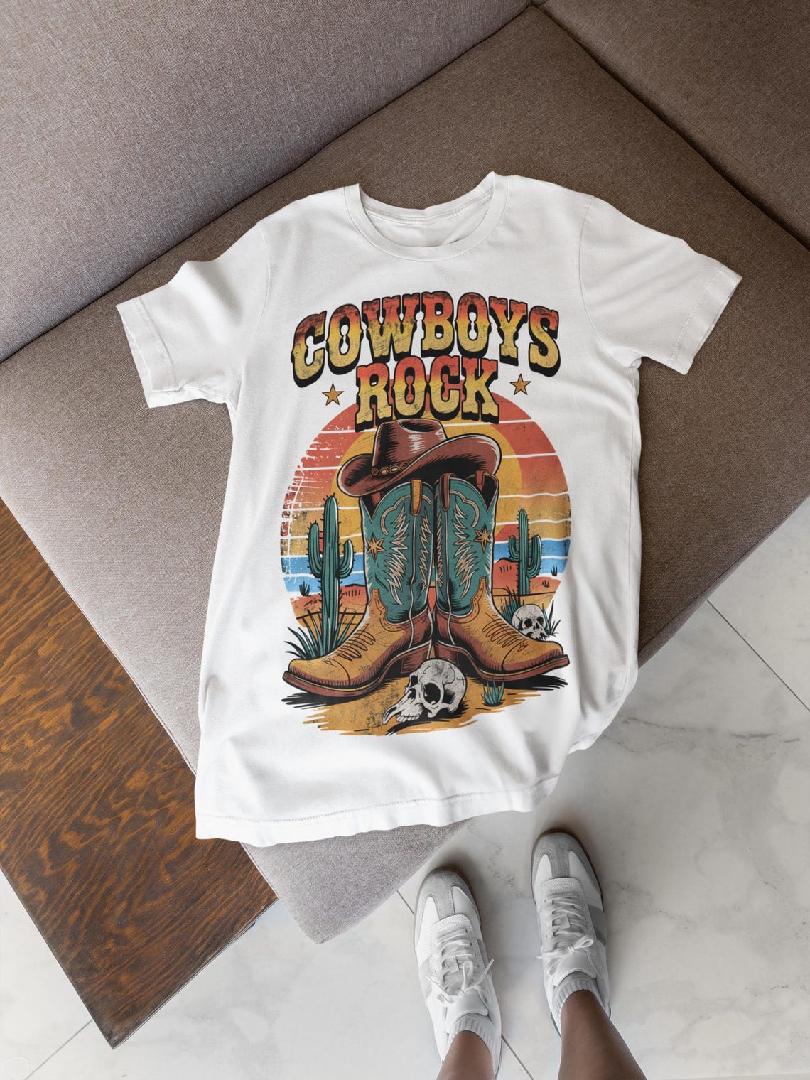 Cowboys Rock PNG – Western Vintage Country Art - Etsy