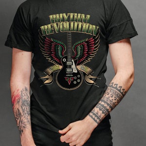 Rhythm Revolution Guitar Revolution Wear Design Shirttee Digital ...