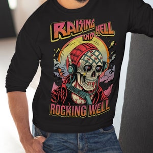 Raising Hell Skull Art - DTF DTG Sublimation PNG (digital Download) - Etsy