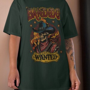 Bandido Wanted Digital Graphic Sublimation DTF DTG Print PNG File Rock ...