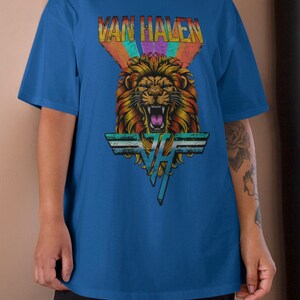 Van Halen Lion Distressed PNG: Rock Band Tee Design (digital Download ...